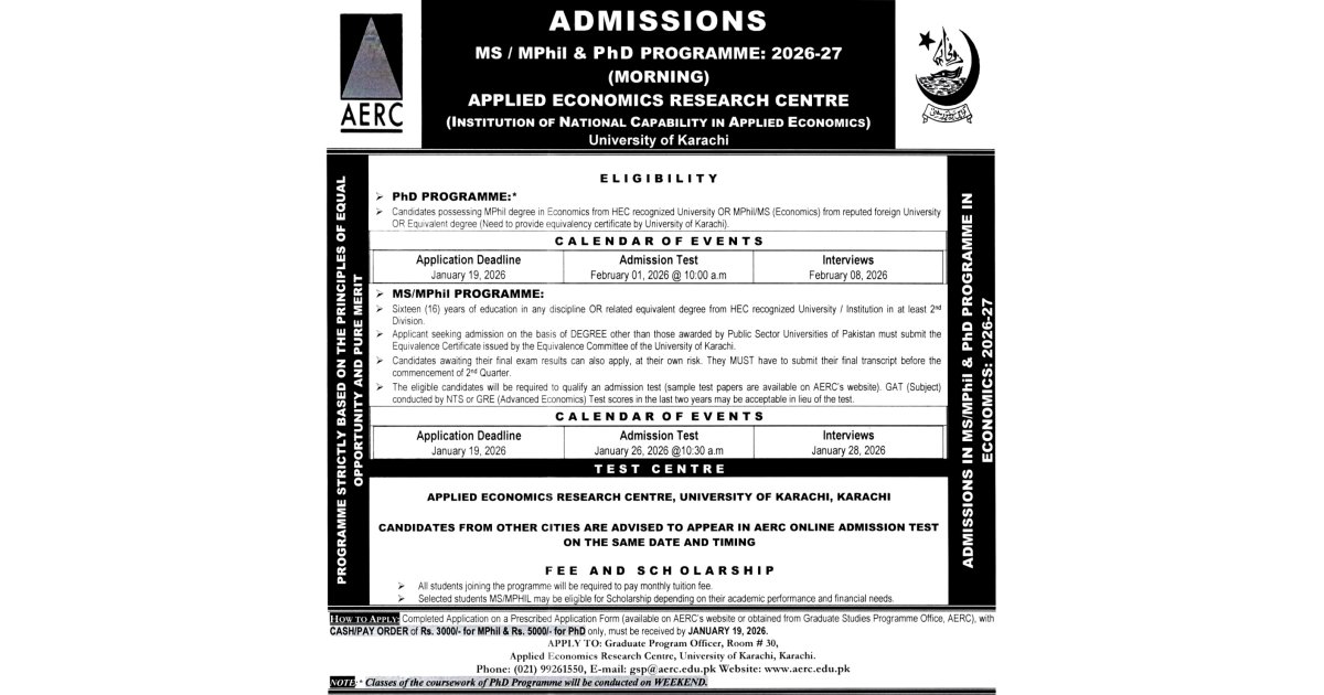 University of Karachi UOK Admission 2026