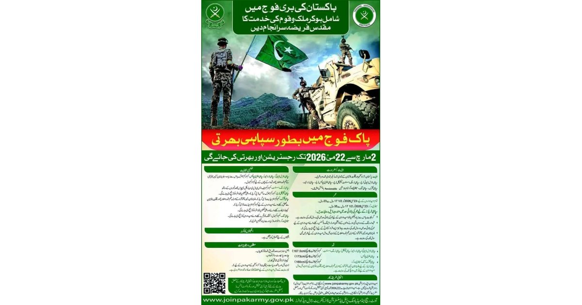 Join Pak Army - Online Apply Now PA 2026